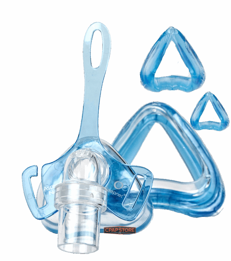 Sleepnet Ascend Blue AirGel Vented Nasal CPAP / BiPAP Mask with ...